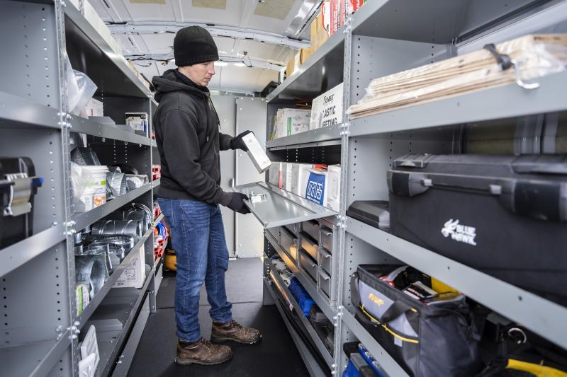 16" Deep Van Shelving in Connecticut | CT Truck & Van