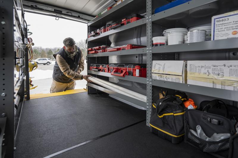 16" Deep Van Shelving in Connecticut | CT Truck & Van